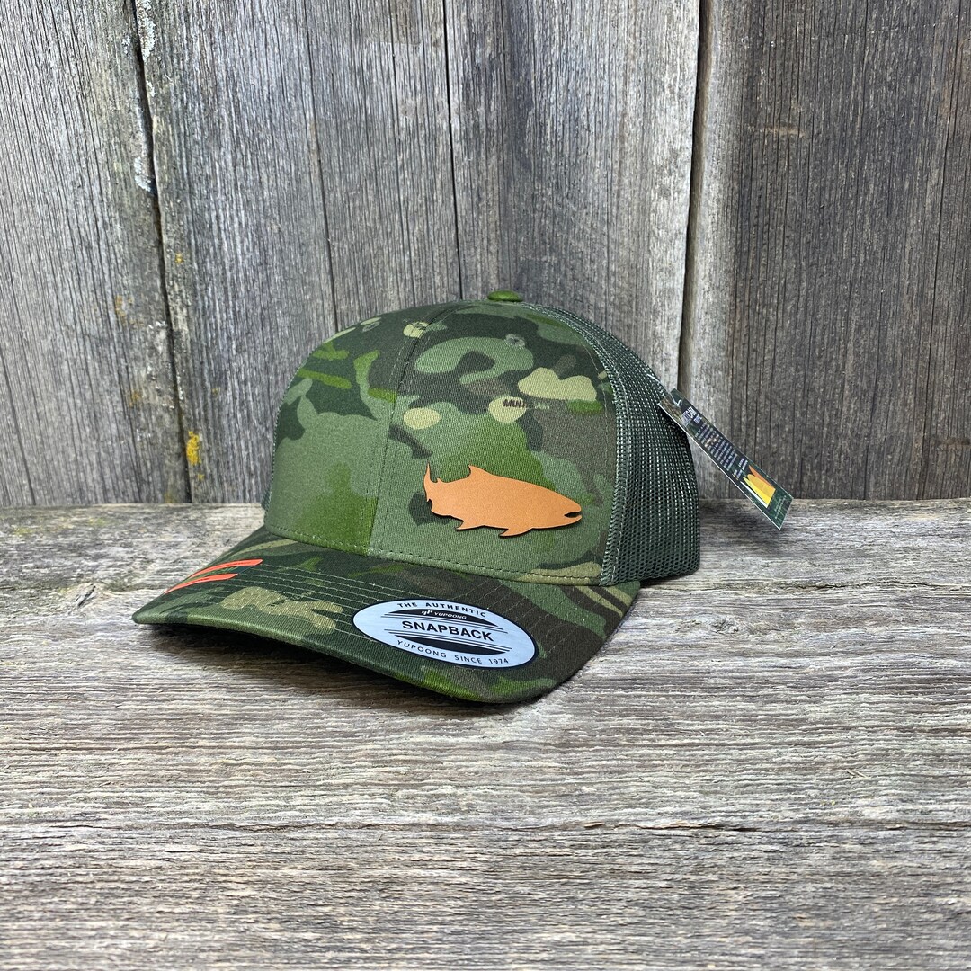 Fisherman Hat | Salmon Fishing | Dad Hat | Personalized Hat | Leather ...