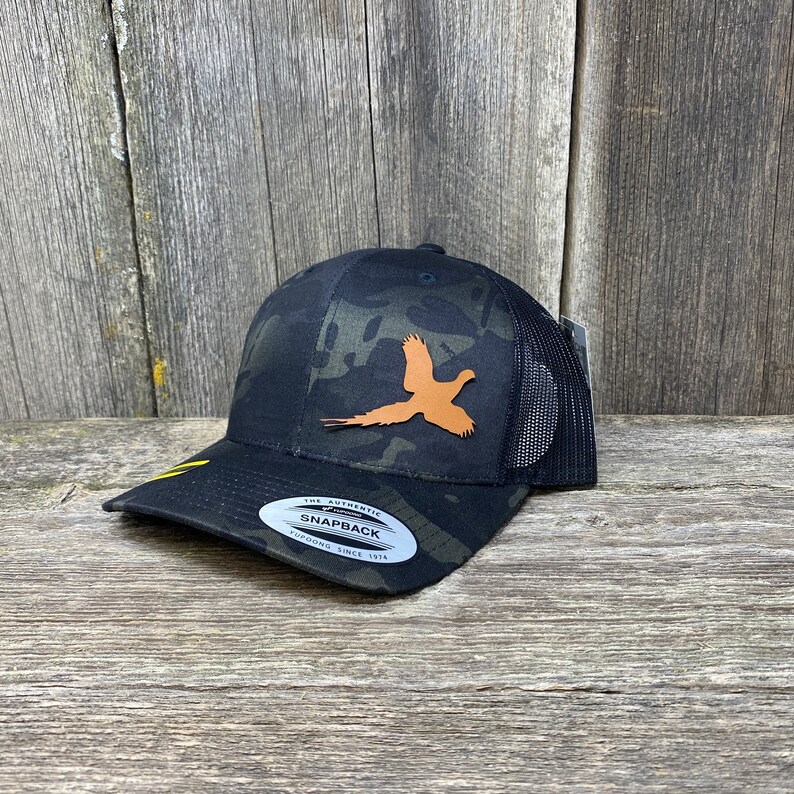 Pheasant Hat | Bird Hunting | Dad Hat | Personalized Hat | Leather ...