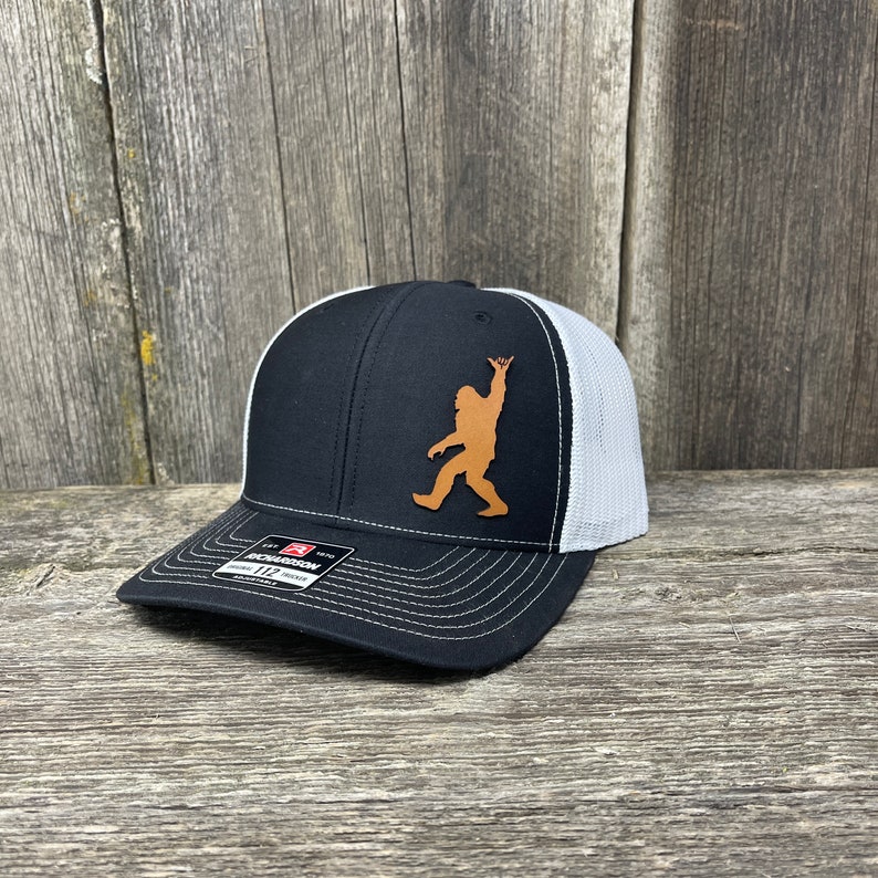 Bigfoot Hat | Sasquatch Hat | Shaka Love | Leather Patch Hat | Hunters ...