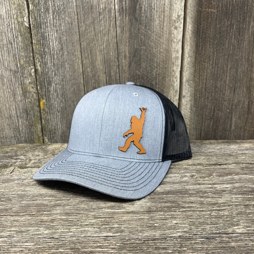 Bigfoot Hat | Sasquatch Hat | Shaka Love | Leather Patch Hat | Hunters ...