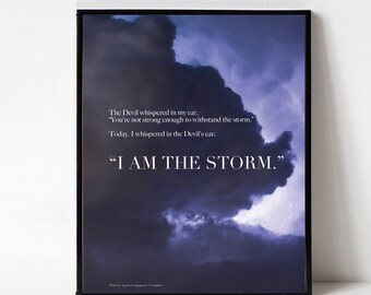 I Am the Storm - Etsy