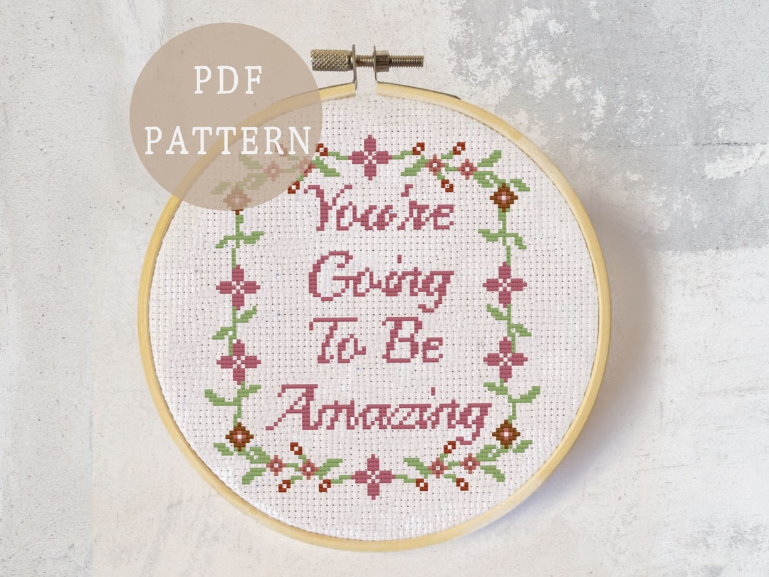 Inspirational Cross Stitch Pattern | Great Gift for Best Friend or ...
