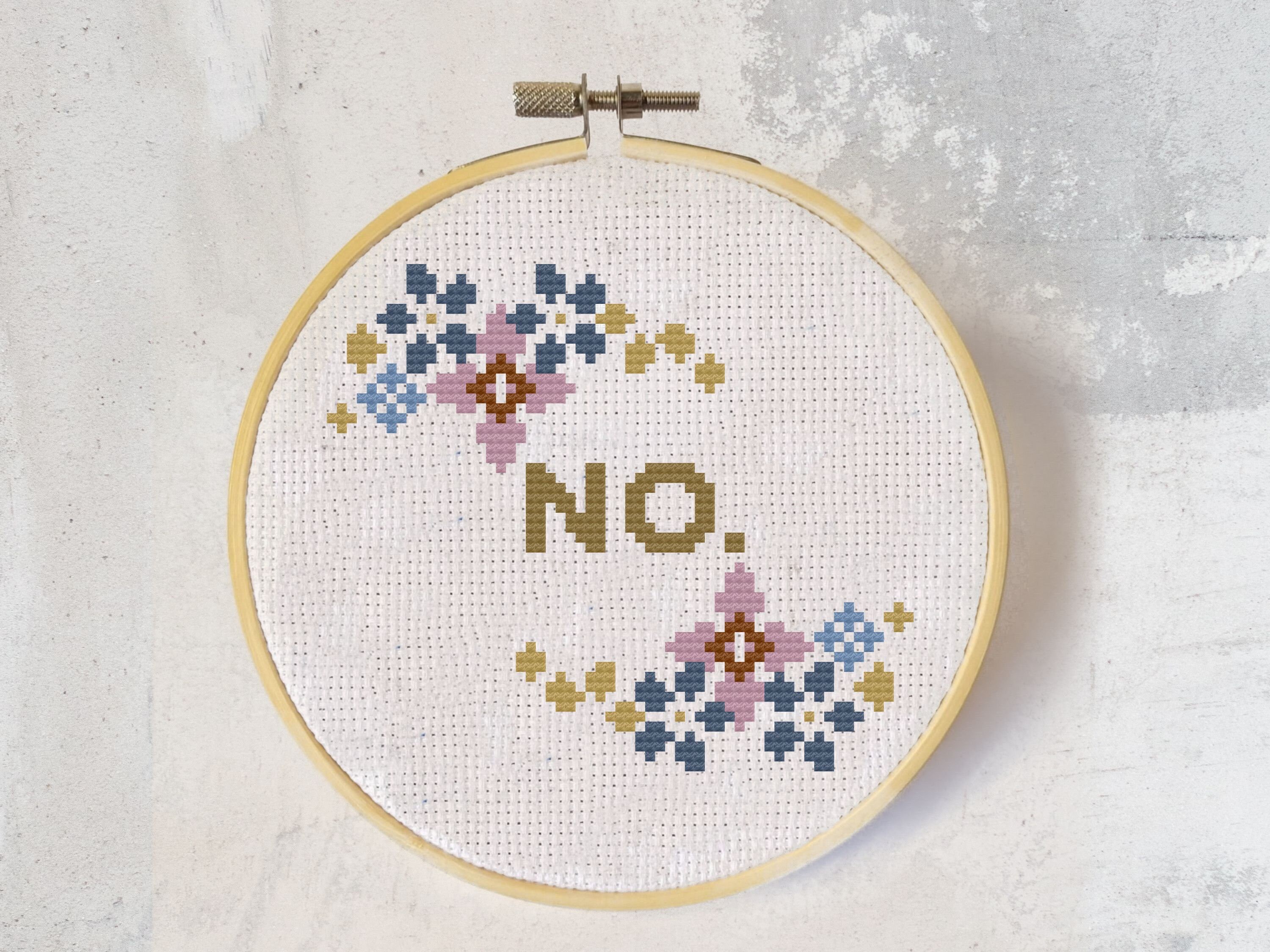 Minimalist Cross Stitch Pattern With Snarky Text | Dark Cottagecore ...