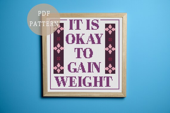 Body Positive Cross Stitch Pattern Feminist Home Decor - Etsy