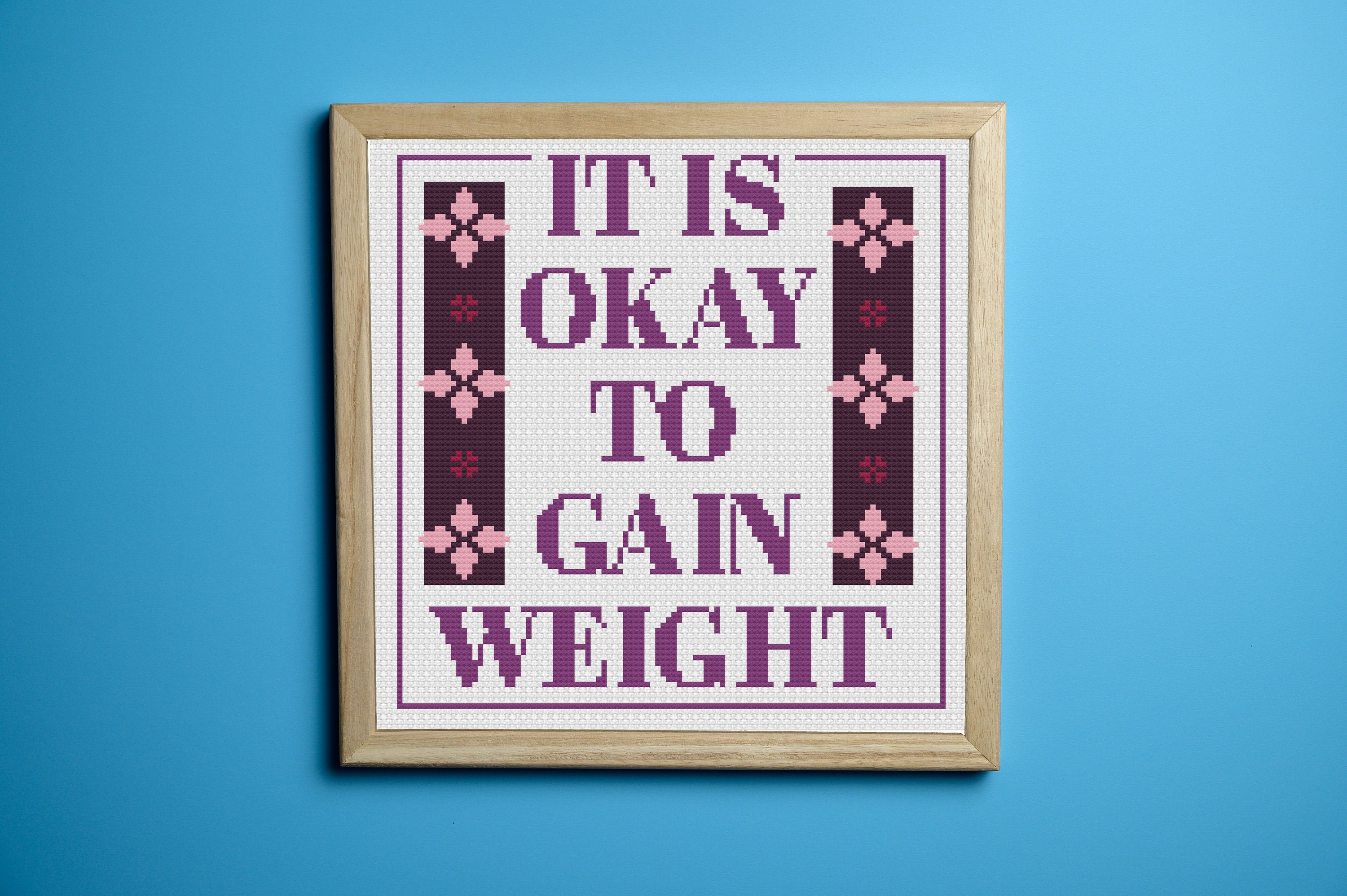 Body Positive Cross Stitch Pattern | Feminist Home Decor | Mental ...