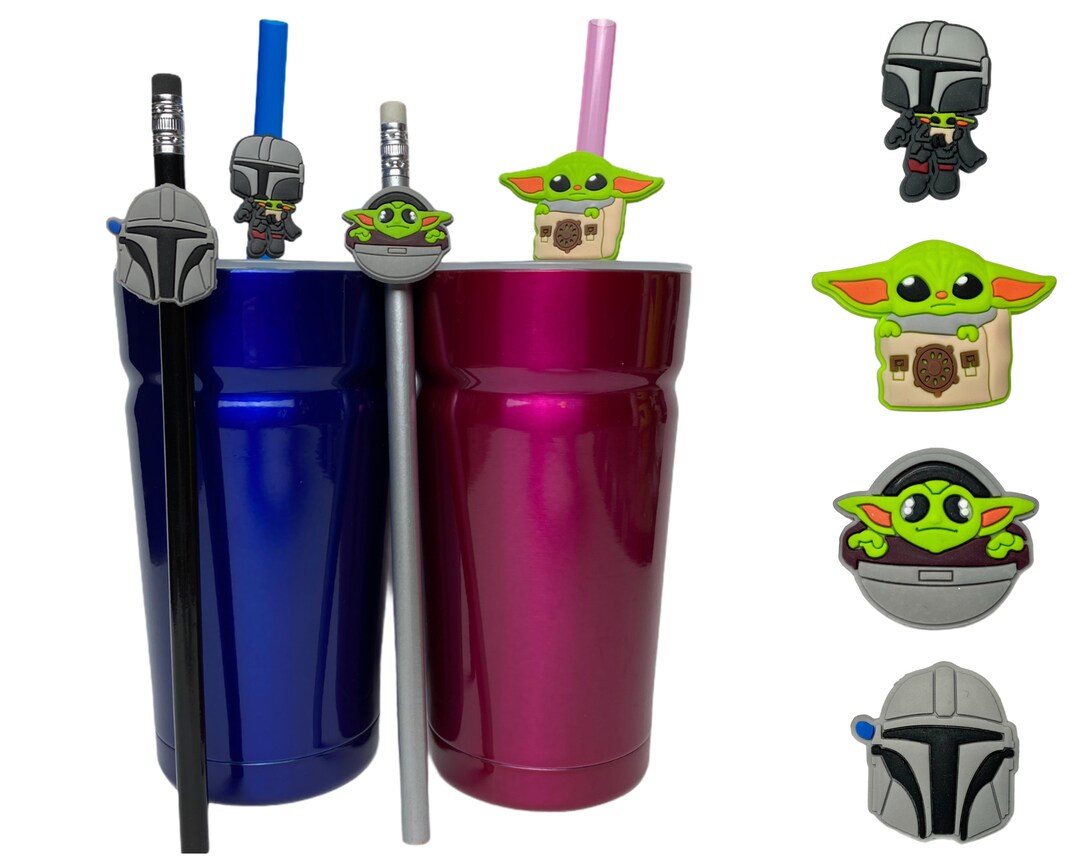 Mandalorian Straw Buddies | the Child Pencil Topper | Grogu | Baby Yoda ...