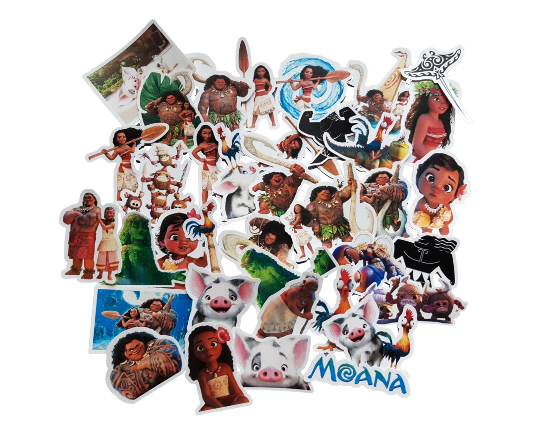Moana Stickers | Vinyl Sticker for Laptop, Scrapbook, Phone, Luggage ...