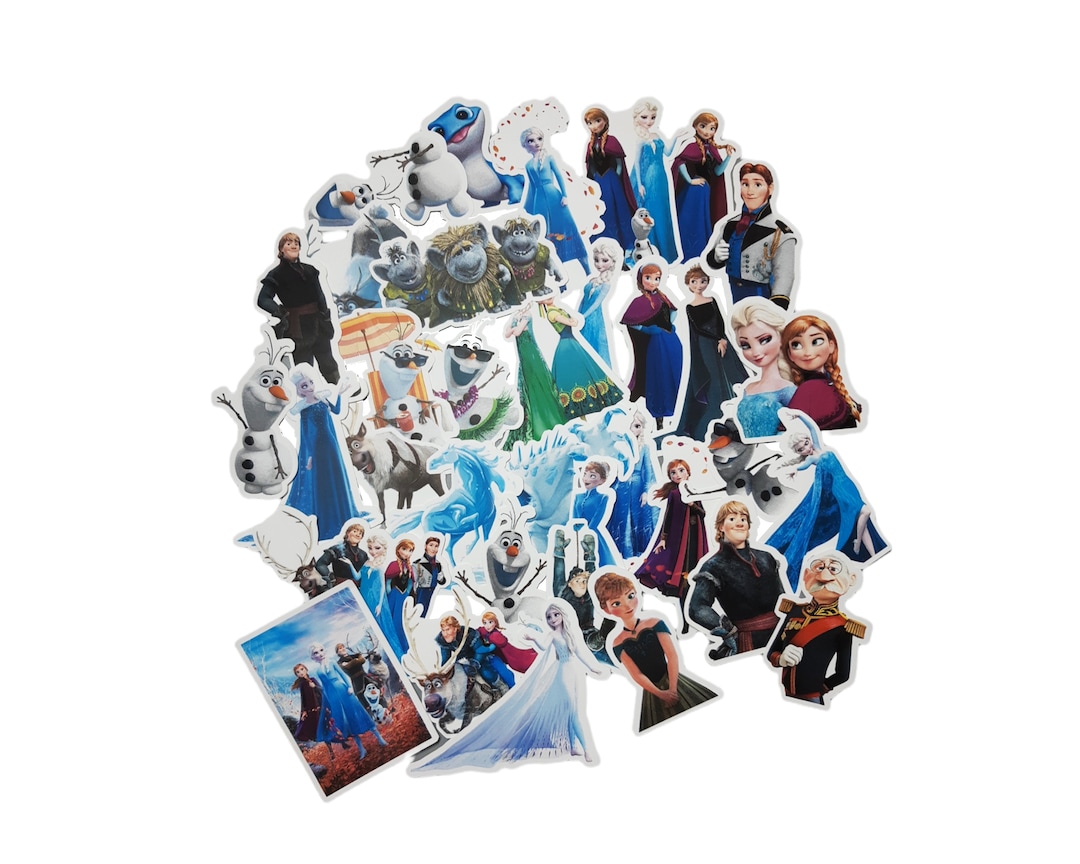 Frozen Stickers Vinyl Sticker for Laptop, Scrapbook, Phone, Luggage ...