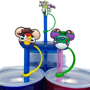 Toy Story Straw Lid | Woody Straw Topper | Buzz Lightyear Tumbler ...