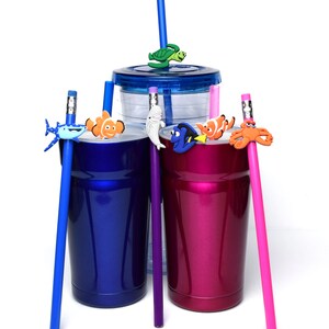 Finding Nemo Straw Buddies | Finding Dory Pencil Toppers | Birthday ...