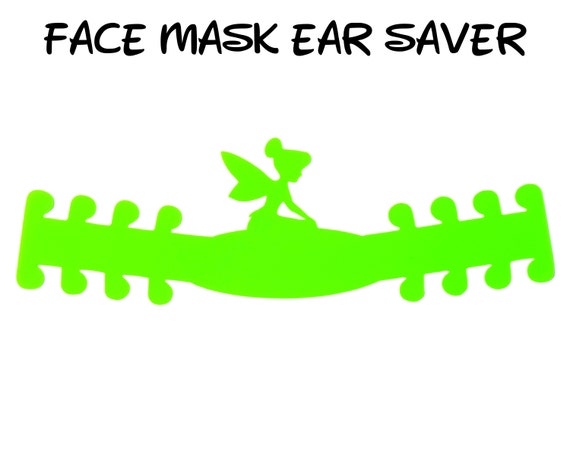 Tinkerbell Face Mask Ear Saver Peter Pan Mask Extender | Etsy
