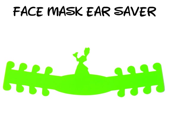 Tiana Face Mask Ear Saver Princess and Frog Plastic Mask | Etsy