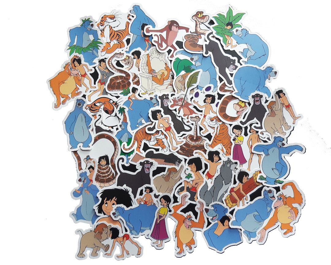 The Jungle Book Stickers | Vinyl Sticker for Laptop, Scrapbook, Phone ...