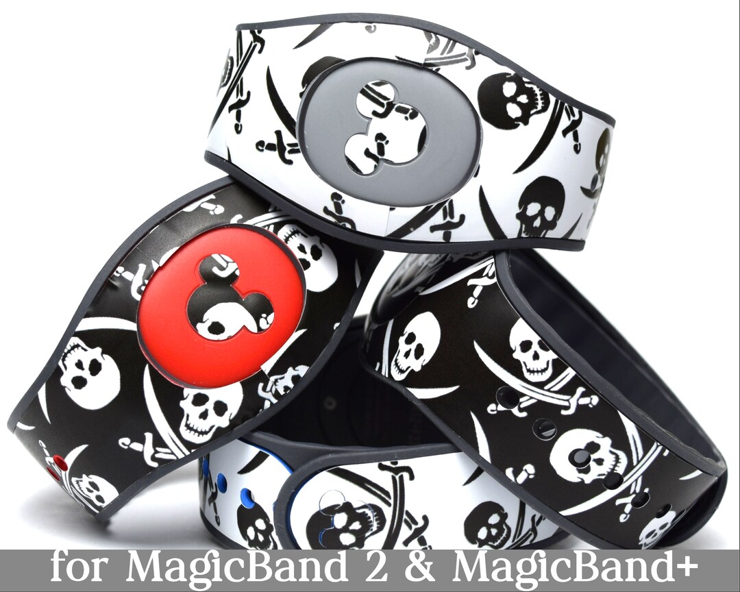 Pirate Skull & Swords Skin for Magicband 2 or Magicband+ | Pirates of ...