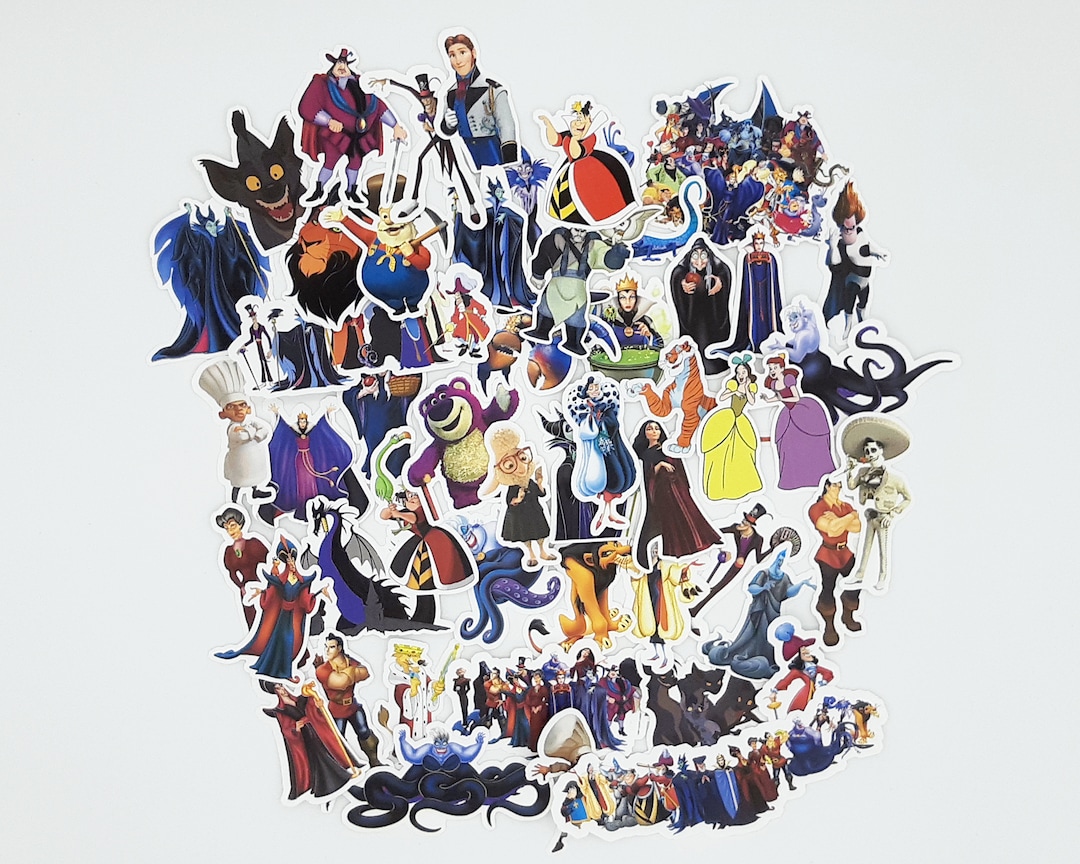 Villains Stickers | Vinyl Sticker for Laptop, Scrapbook, Phone, Luggage ...