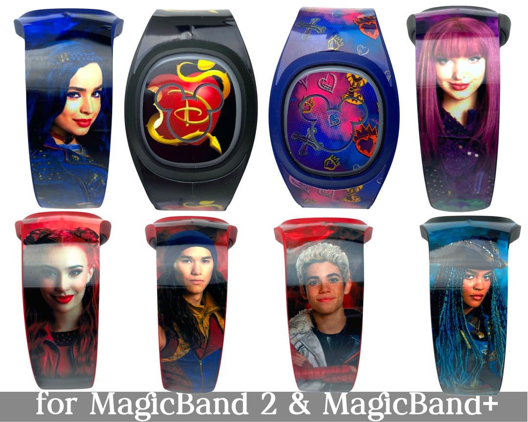 Descendants Skin for Magicband 2.0 or Magicband+ | Mal, Evie, Carlos ...