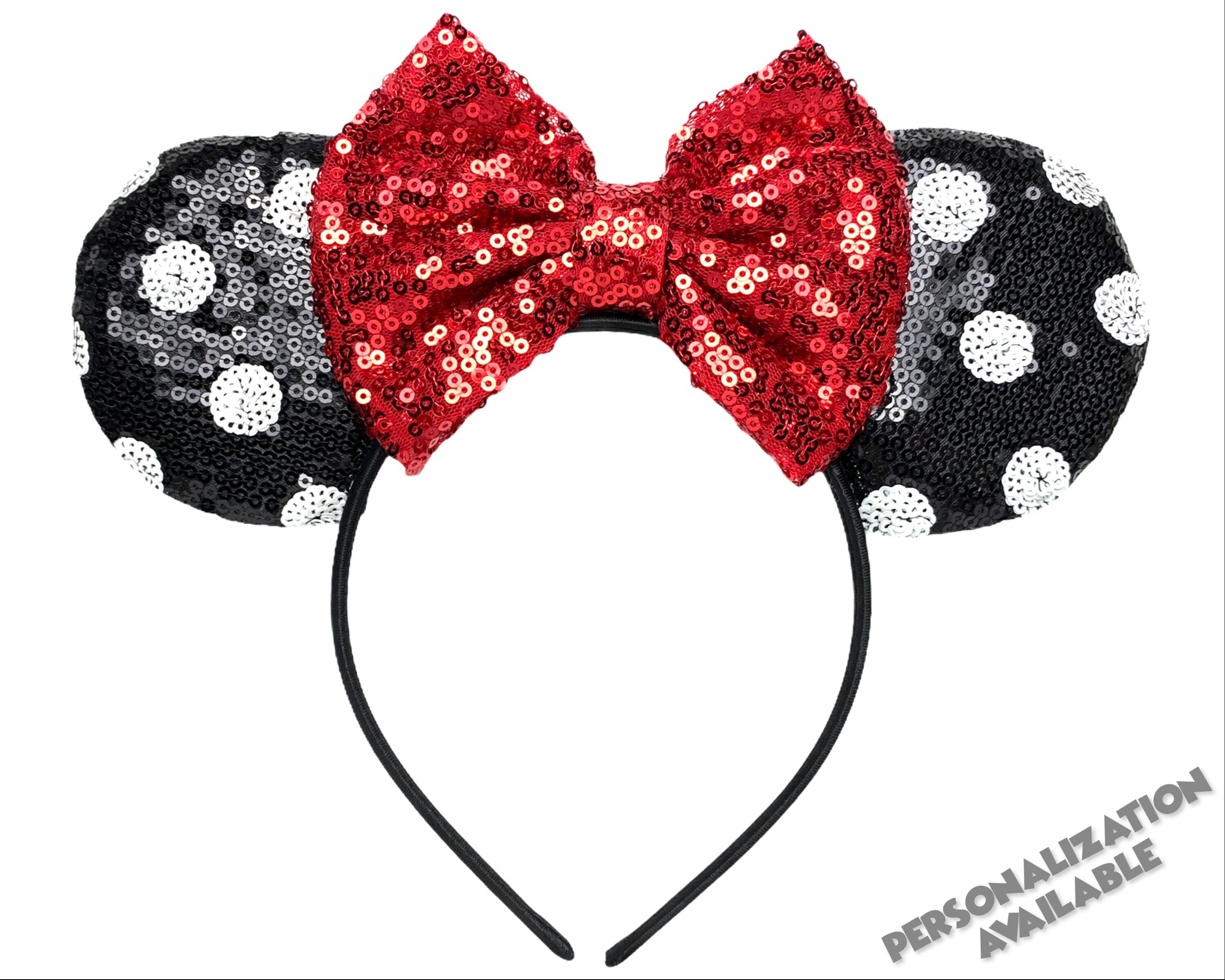 Black & White Polka Dot Minnie Ears | Ready to Ship!