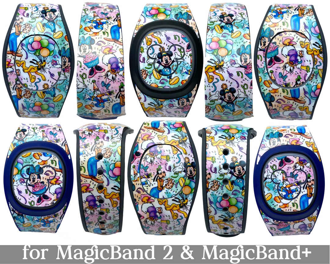 Mickey N Friends Party Skin for Magicband 2.0 or Magicband+ | Magic ...