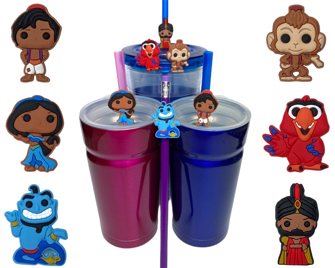 Aladdin Straw Buddies | Disney Pencil Topper | Jasmine, Genie, Apu ...