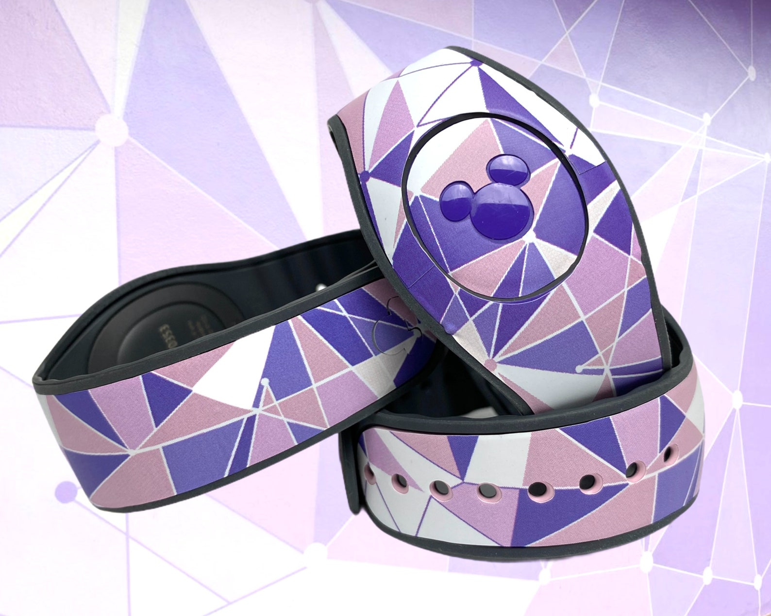 Tomorrowland Purple Wall Skin for Magicband 2.0 or Magicband+ | Disney ...