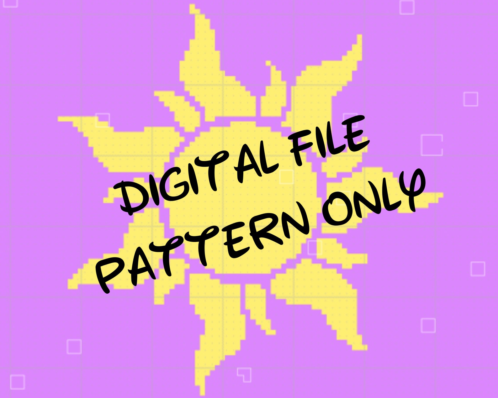 Tangled Sun Crochet Blanket Pattern Disney Crochet Pattern | Etsy