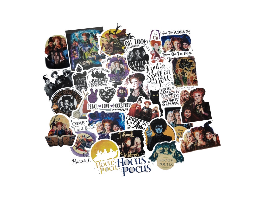 Hocus Pocus Stickers | Vinyl Sticker for Laptop, Scrapbook, Phone ...