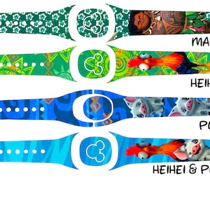 Moana Skins for Magicband 2.0 or Magicband+ | Magic Band Decal ...