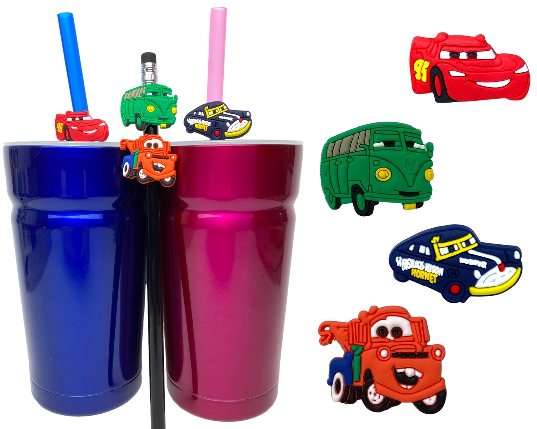 Cars Straw Buddies | Pixar Disney Pencil Topper | Lightning Mcqueen ...