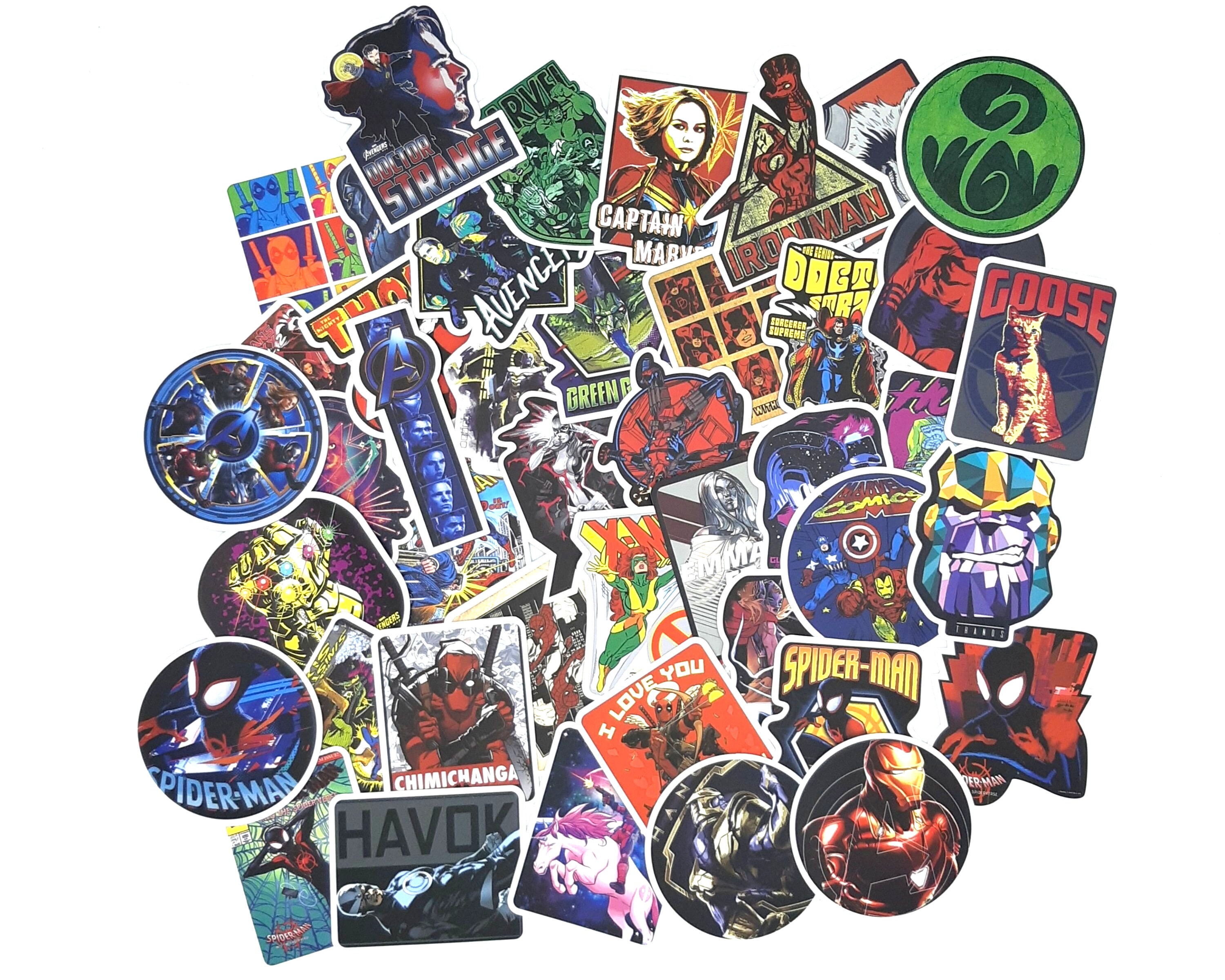 Marvel Character Stickers Vinyl Sticker for Laptop | Etsy