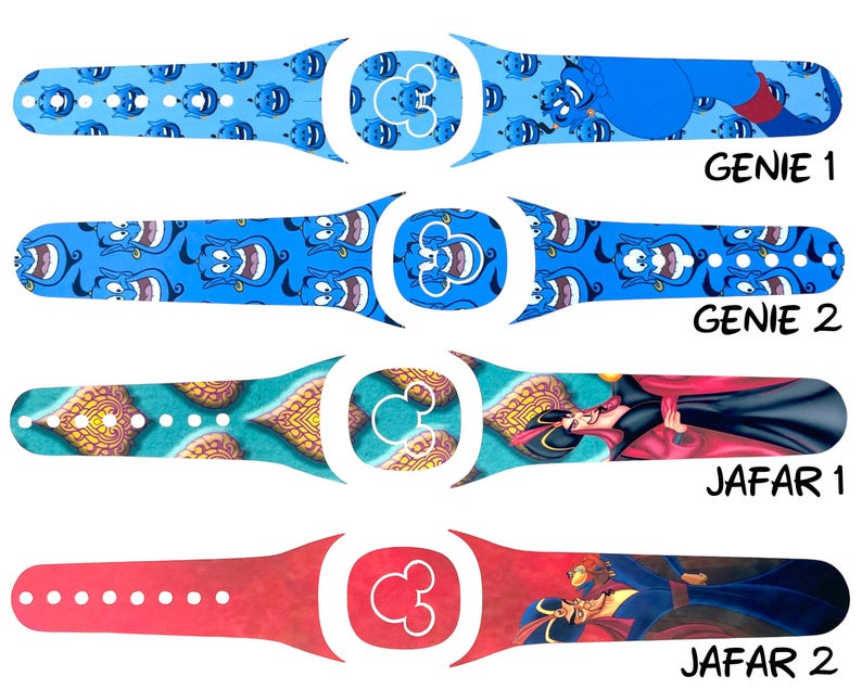 Aladdin Skin for Magicband 2 or Magicband+ | Jasmine and Genie Magic ...