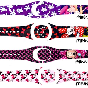 Minnie Mouse Skin for Magicband 2.0, Disneyband+ or Magicband+ | Magic ...