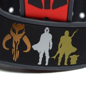 Mandalorian & Grogu Decals for Magicband 2 and Magicband+ | Star Wars ...