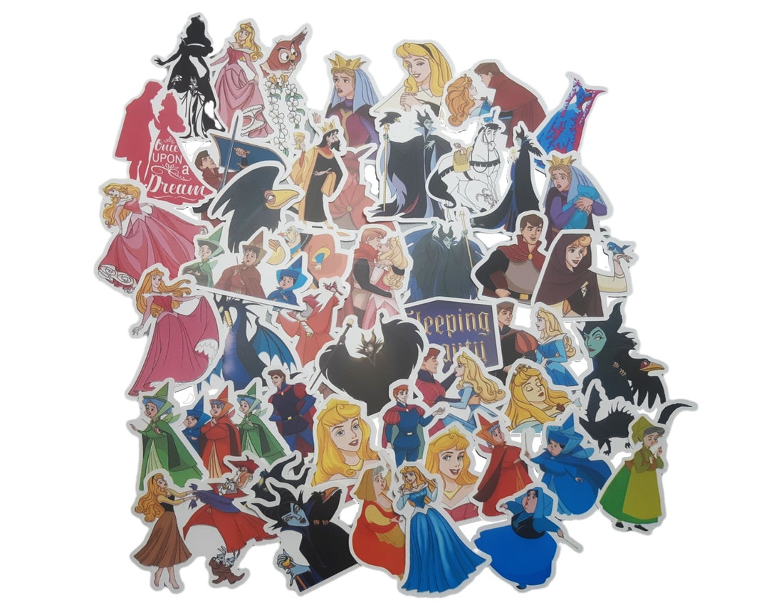 Sleeping Beauty Stickers | Vinyl Sticker for Laptop, Scrapbook, Phone ...