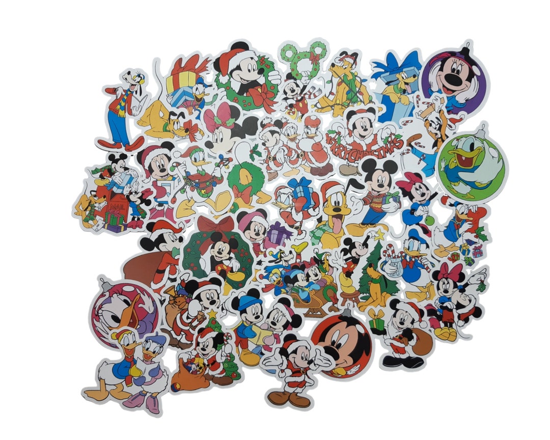 Mickey and Friends Christmas Stickers | Vinyl Sticker for Laptop ...