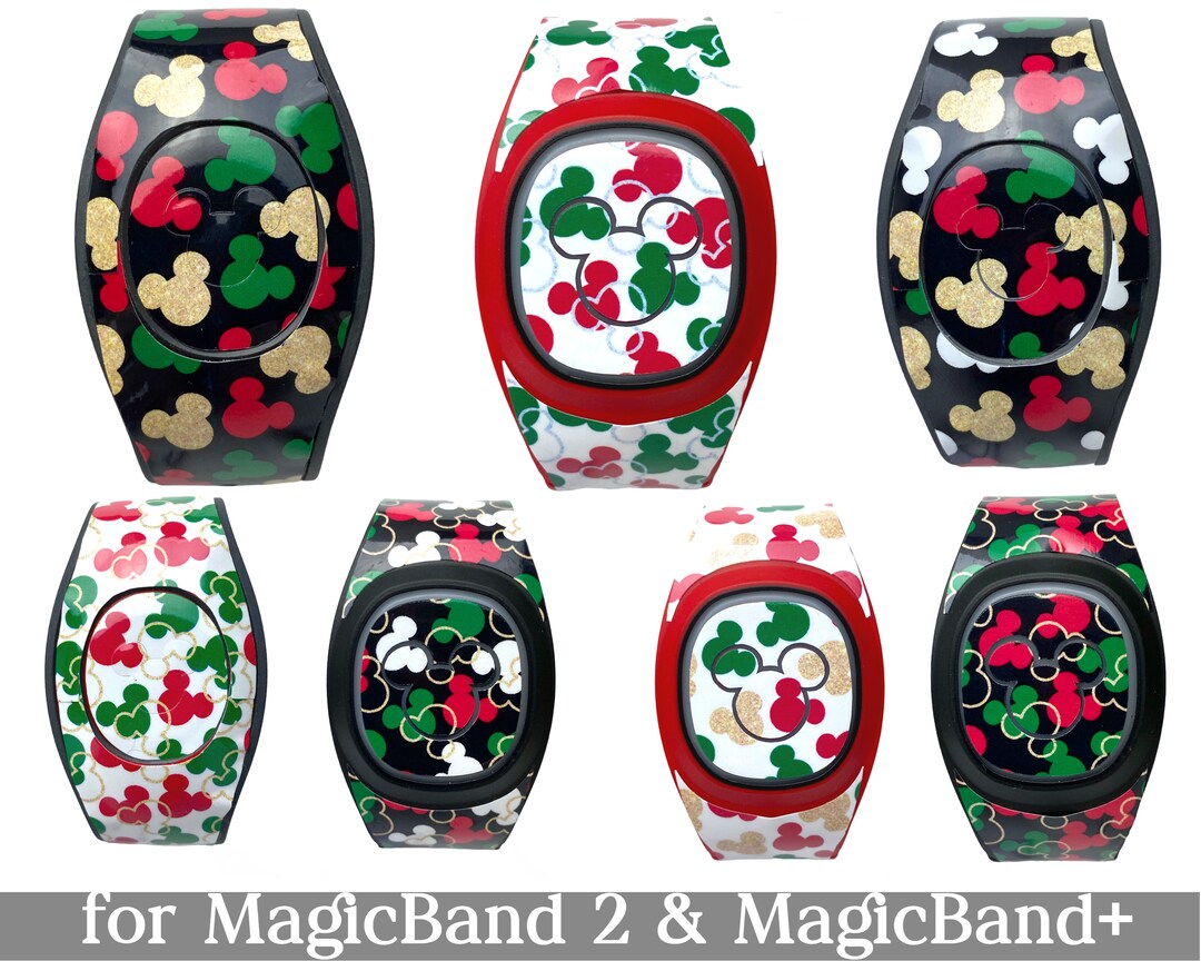 Christmas Mickey Skins for Magicband 2.0 or Magicband+ | Holiday Magic ...