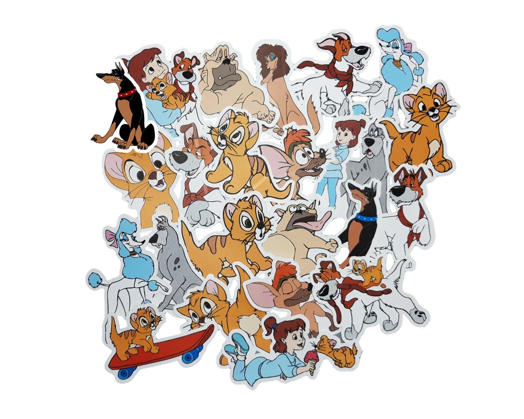 Oliver and Company Stickers | Vinyl Sticker for Laptop, Scrapbook ...