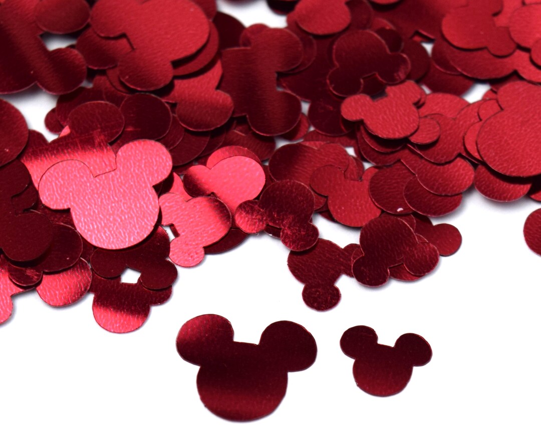 Red Foil Mickey Mouse Confetti Red Foil Mickey Confetti Mickey ...
