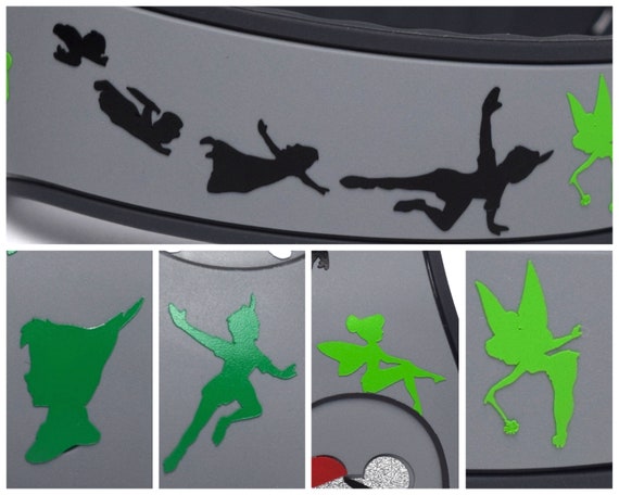 Peter Pan & Tinkerbell Decals for Magicband 2 Vinyl Sticker | Etsy