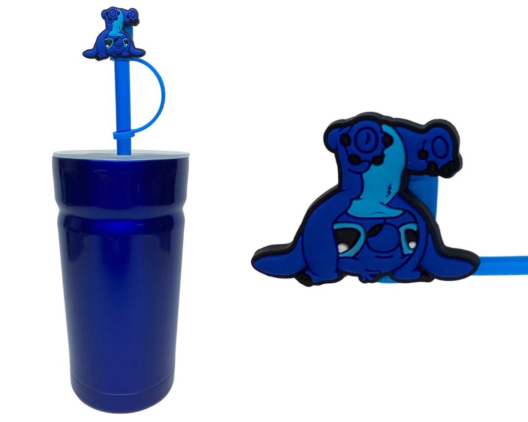 Stitch Straw Lid Disney Character Straw Topper Tumbler Decoration Party ...