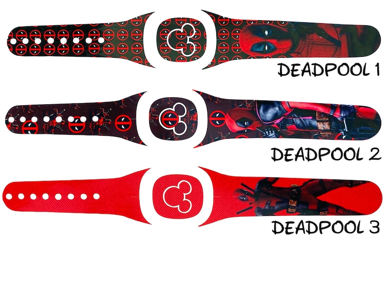 Deadpool and Wolverine Skins for Magicband 2 or Magicband+ | Magic Band ...
