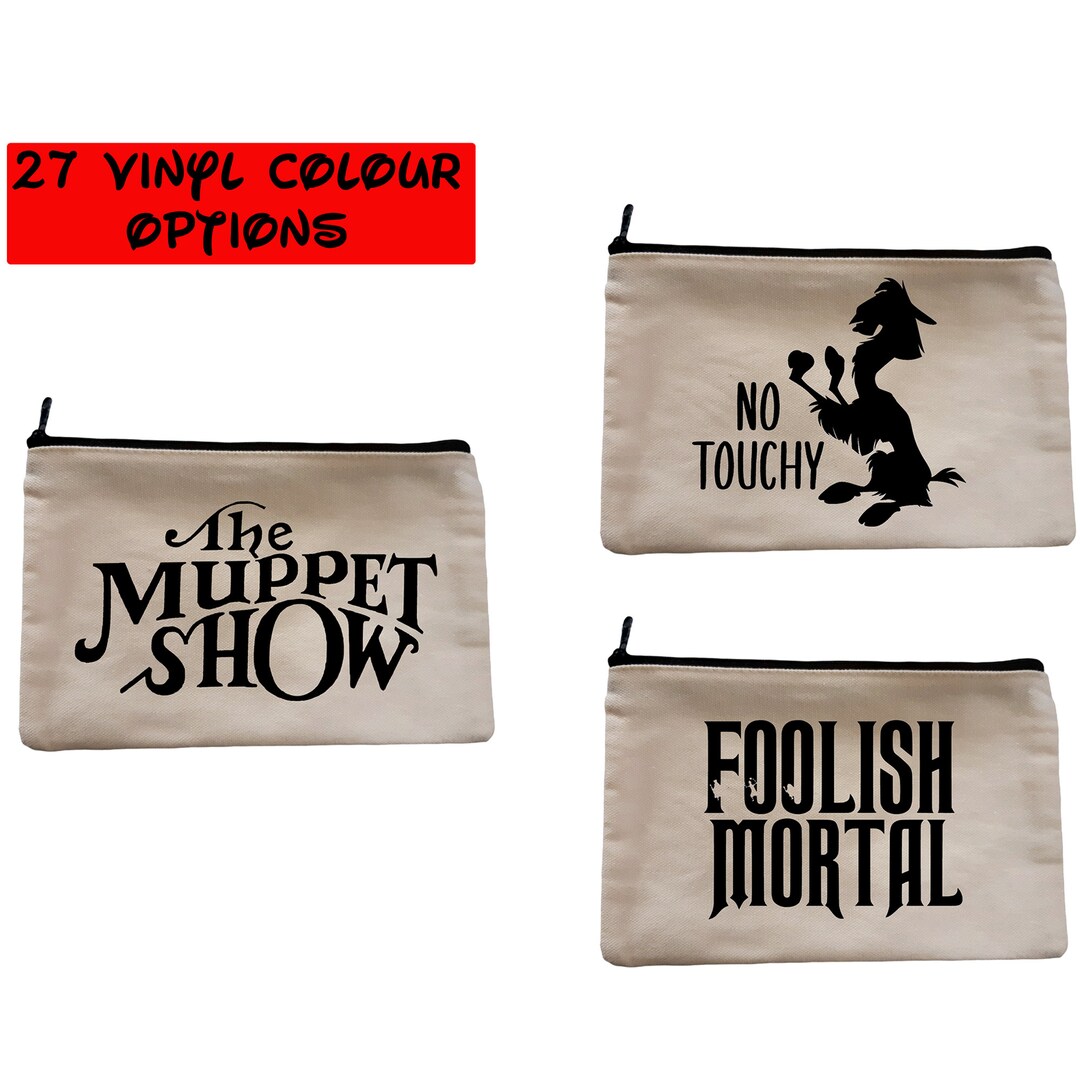 Custom Disney Zipper Bag | Disney Zipper Pouch - Etsy