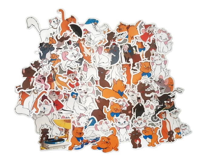 Aristocats Clear Sticker Everybody Wants to Be a Cat Sticker Marie ...