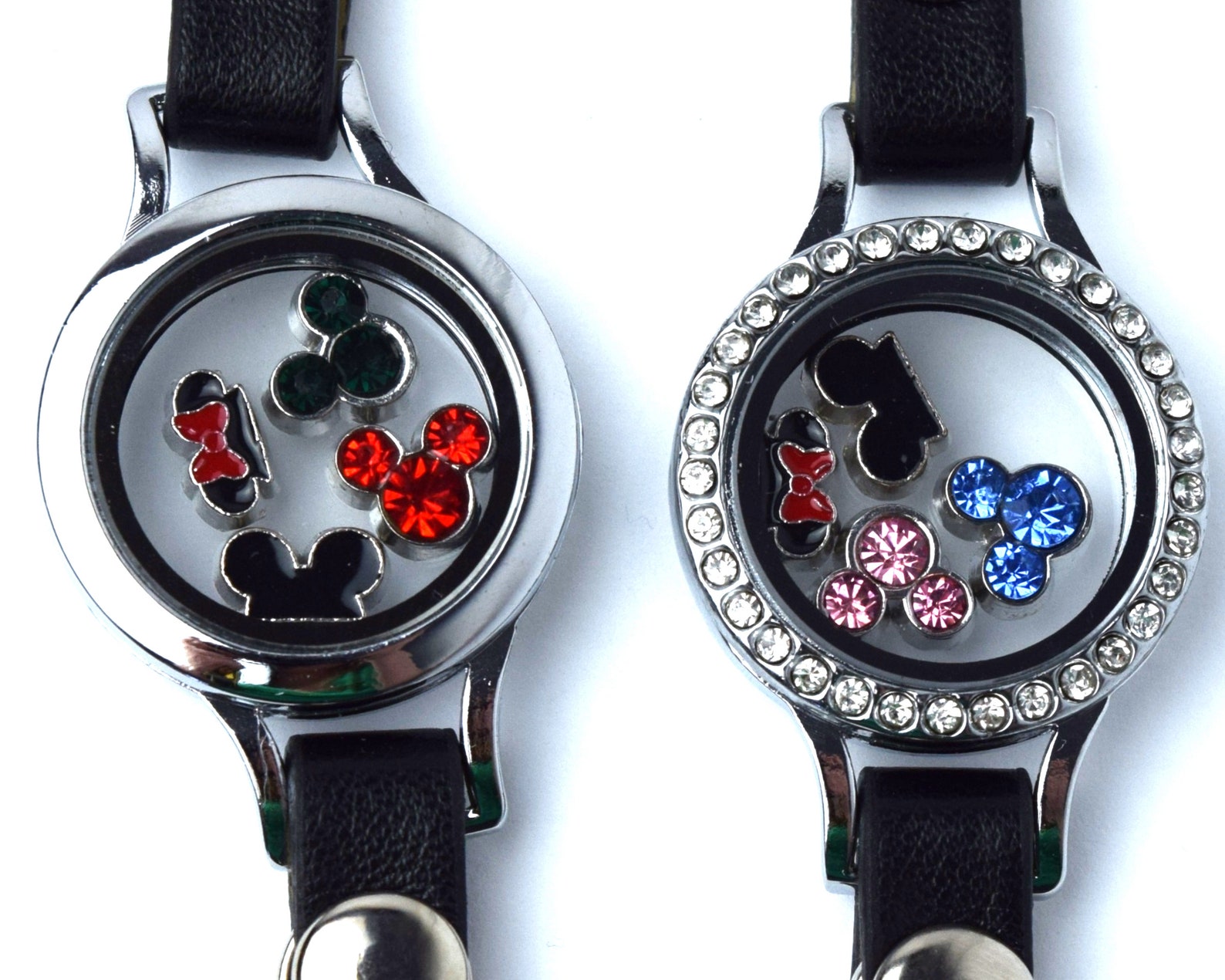 Disney Floating Charm Bracelet Mickey Mouse Floating Charm | Etsy