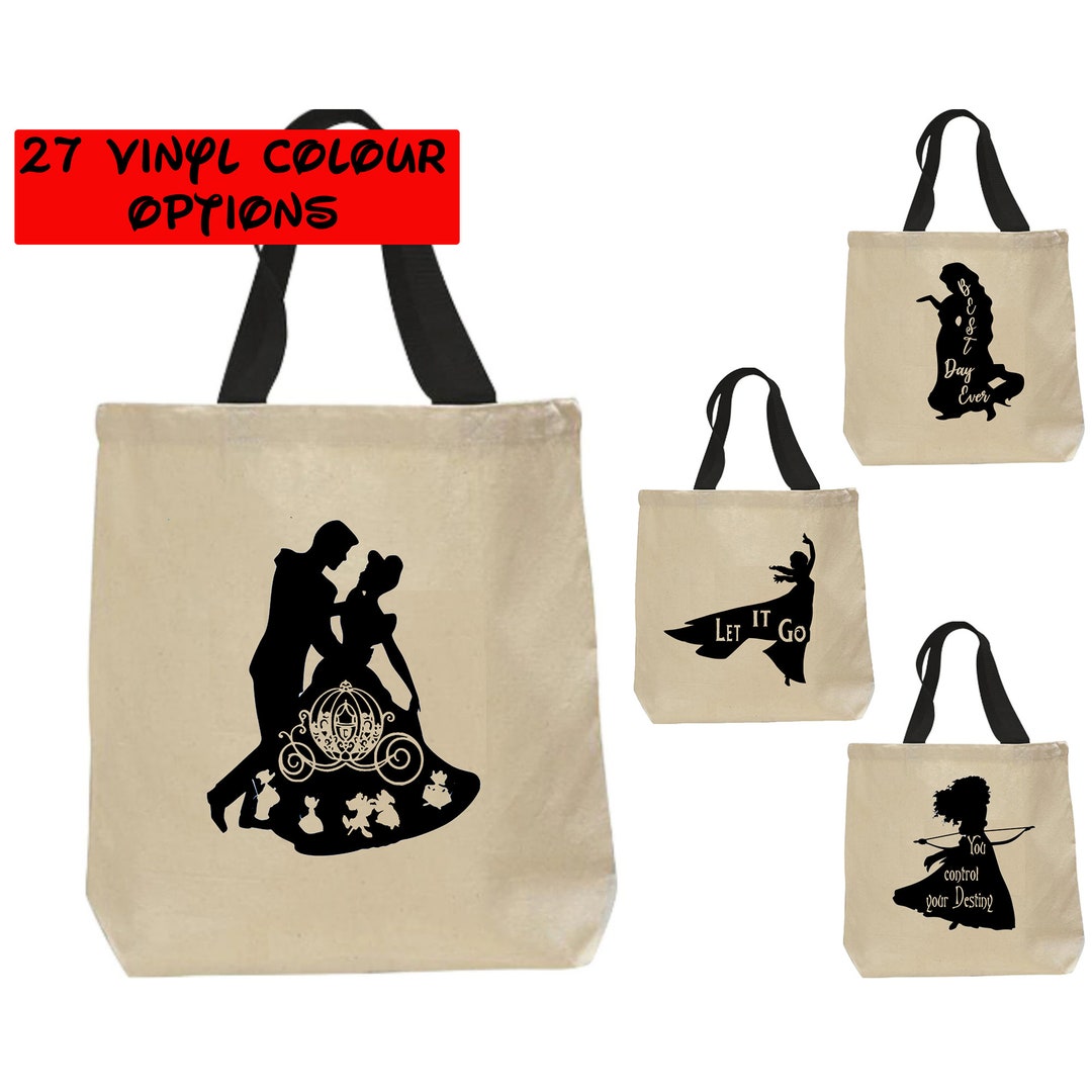 Custom Princess Tote Bag Disney Canvas Tote Bag - Etsy