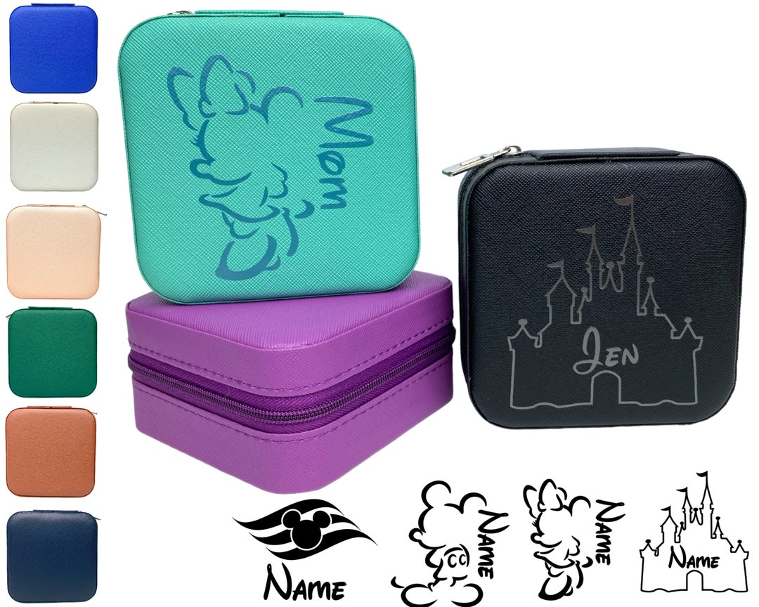 Personalized Disney Jewelry Box | Custom Travel Storage Case | Mickey ...