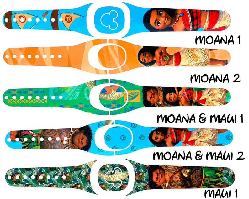 Moana Skins for Magicband 2.0 or Magicband+ | Magic Band Decal ...
