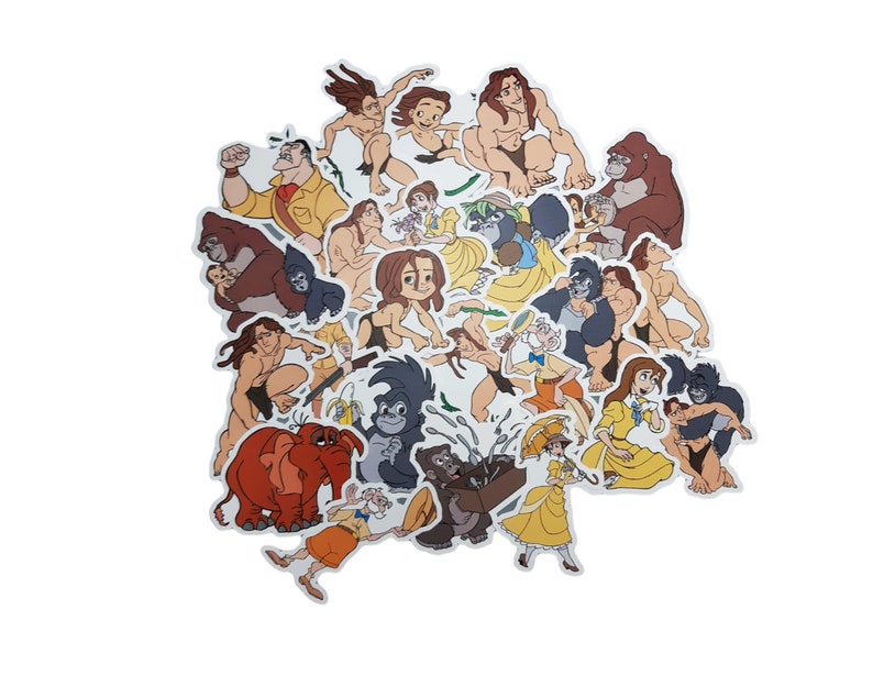 Tarzan Stickers | Vinyl Sticker for Laptop, Scrapbook, Phone, Luggage ...