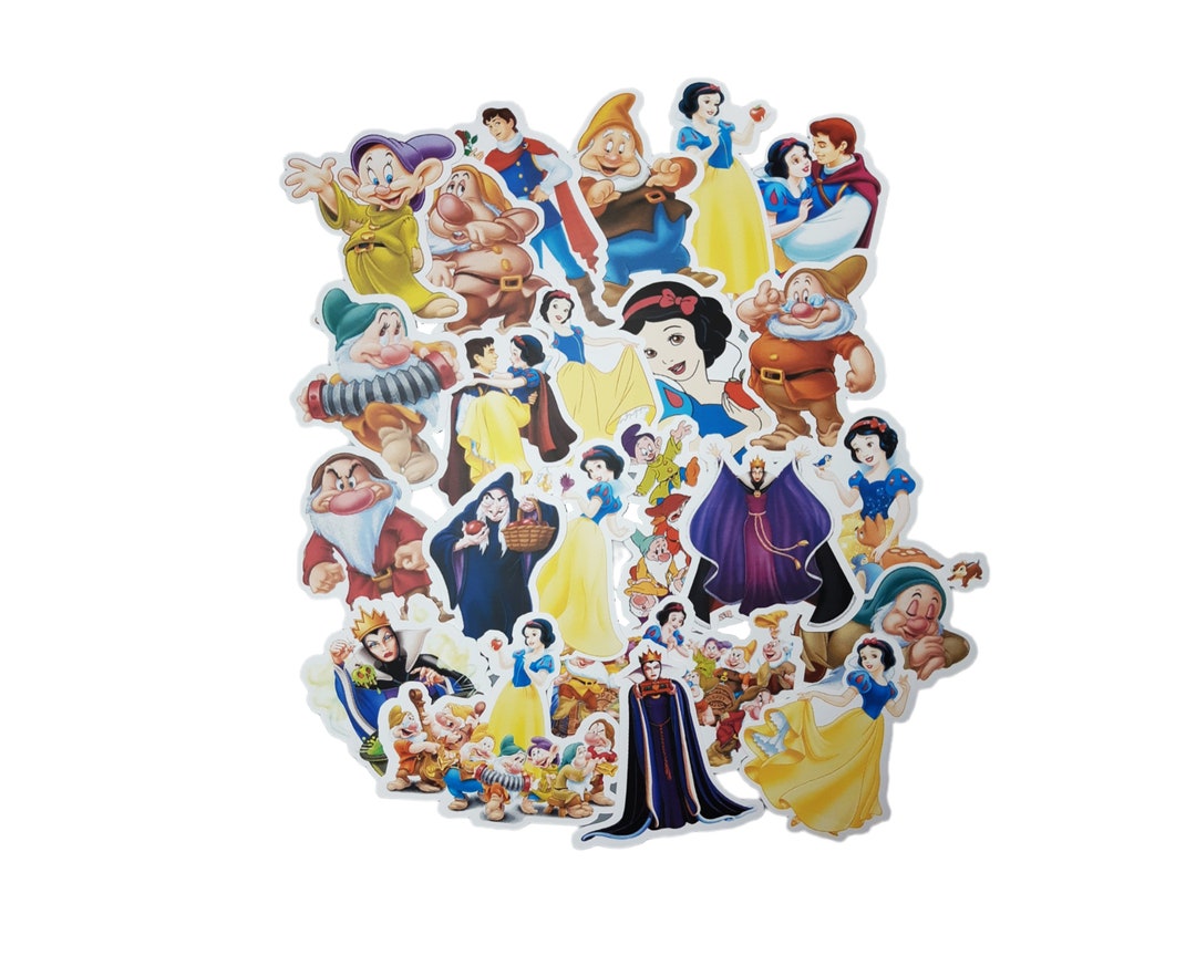 Snow White Stickers | Vinyl Sticker for Laptop, Scrapbook, Phone ...