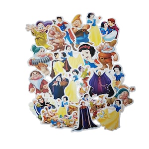 Snow White Stickers | Vinyl Sticker for Laptop, Scrapbook, Phone ...