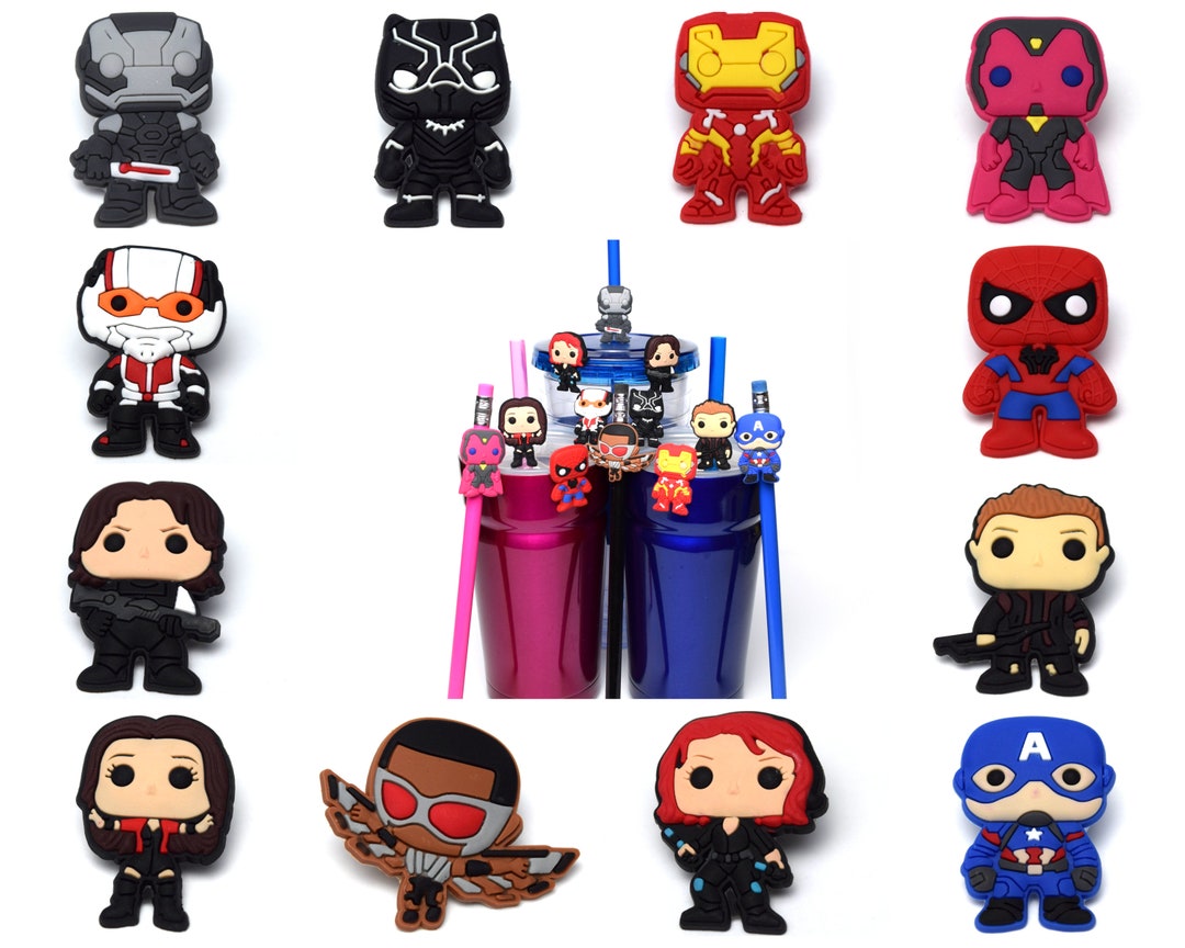 Avengers Straw Buddies | Marvel Pencil Toppers | Iron Man, Spider-man ...